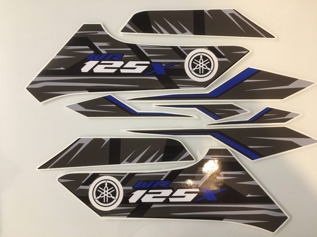 YAMAHA WR 125 WR125X 2014 Decal kit 9 Piece Quality aftermarket Vinyl ...
