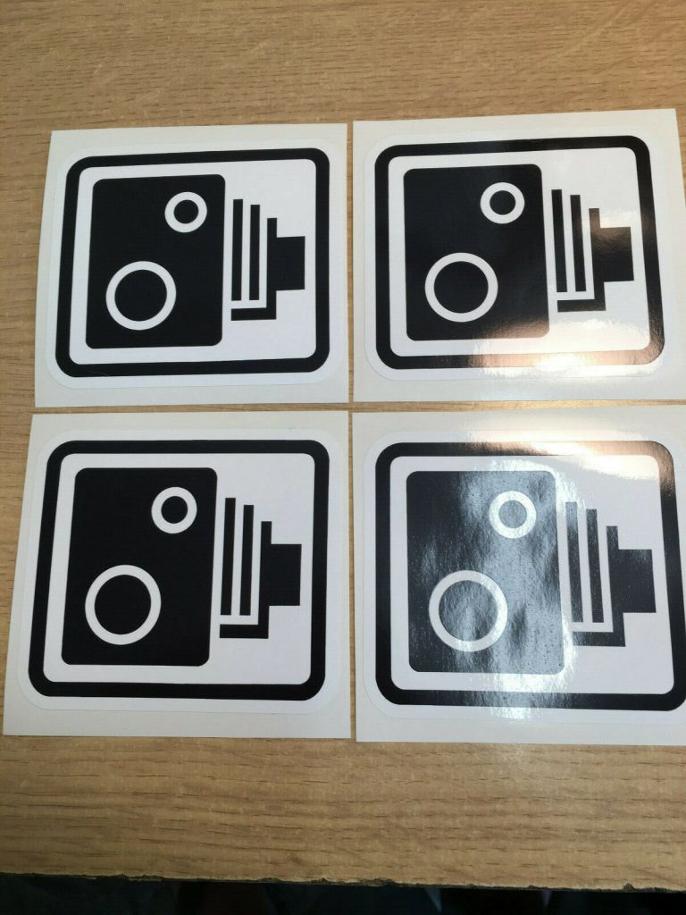 x4 Vehicle camera or Dashcam Warning Sticker car / Fleet van CCTV ...