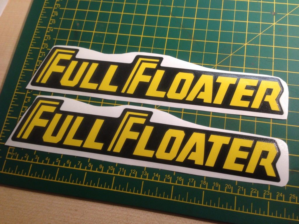Full Floater Sticker x 2 – Suzuki RM, PE, DR, 125, 250 1984-85 version ...