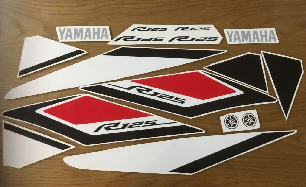 YAMAHA YZF R125 2015 2016 Decal set 16 Piece Quality aftermarket Vinyl ...